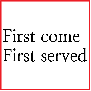 first come, first served - 쭈비니부 : 네이버 블로그