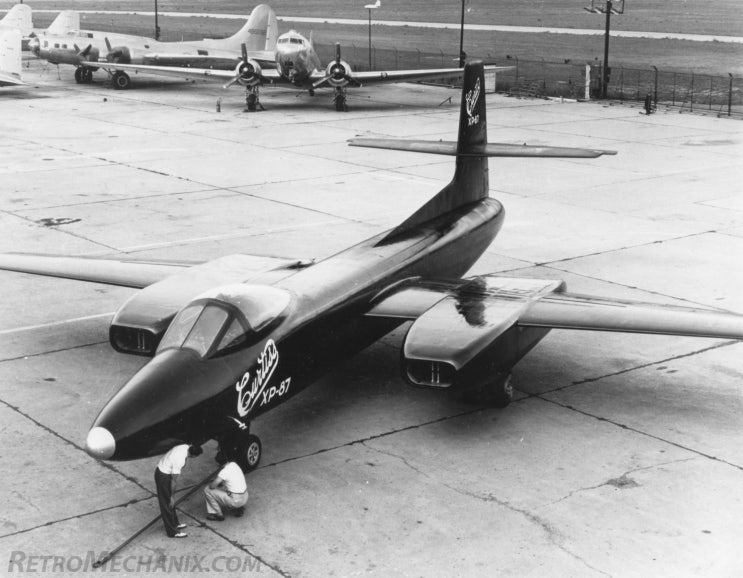 커티스 최후의 전투기 : Curtiss-Wright XF-87 Blackhawk : 네이버 블로그