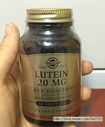 [구매 후기]솔가 루테인(SOLGAR LUTEIN) 20MG : 네이버 블로그