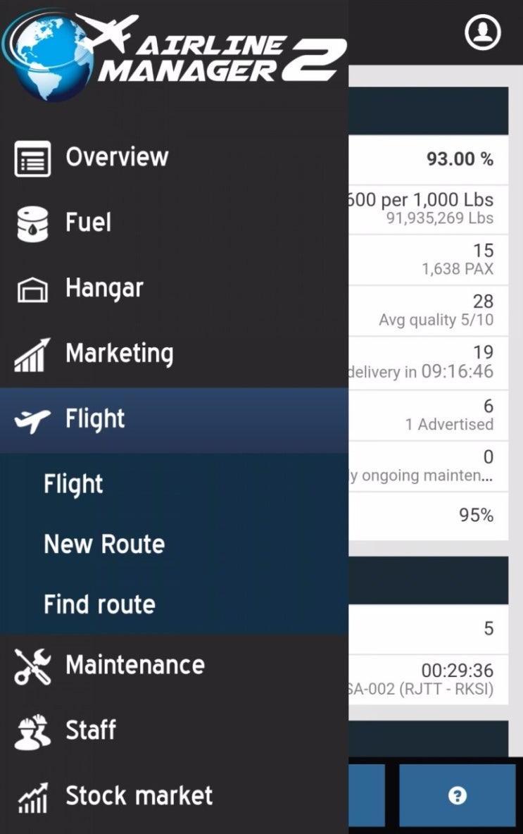 Airline Manager 2 : 항공사 운영 게임 소개 : 네이버 블로그