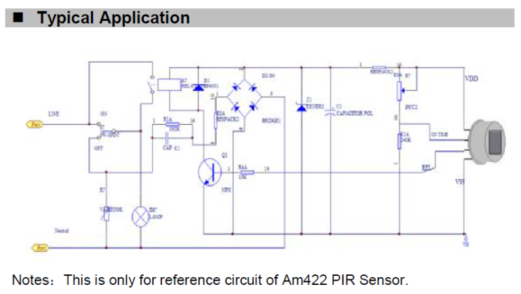 Pyroelectric Infrared Radial Sensor - AM422 : 네이버 블로그
