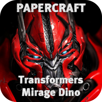 [페이퍼크래프트] 트랜스포머 미라지 다이노 (Transformers Mirage Dino) 만들기 : 네이버 블로그