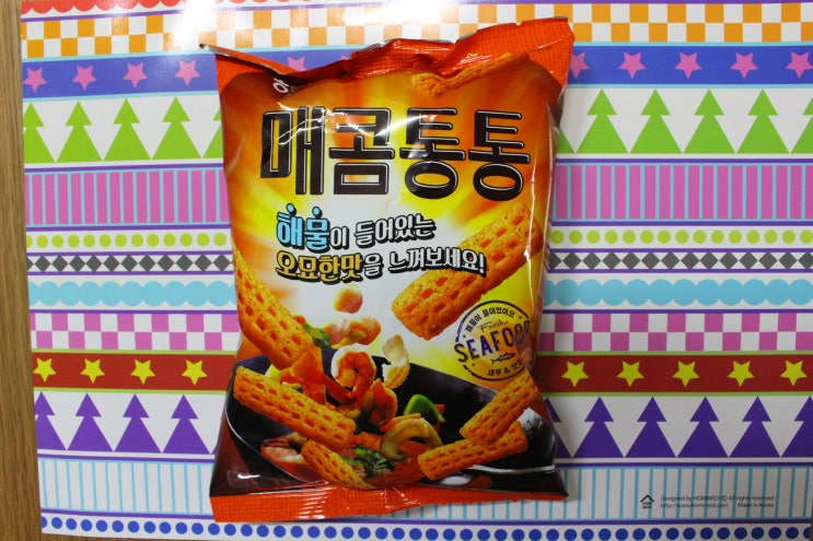 [과자추천] 매콤통통 - 오징어 X 새우 콜라보! : 네이버 블로그