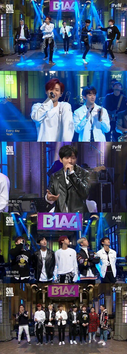 B1A4 161126 SNL 코리아 : 네이버 블로그