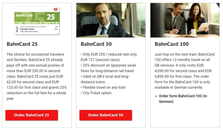 DB 기차이용 꿀팁, DB Bahncard 구입하기 : 네이버 블로그