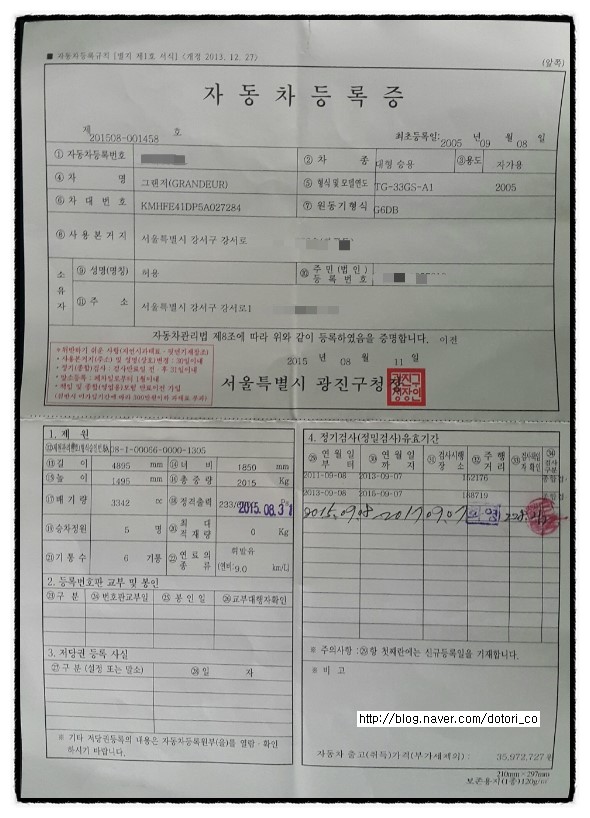 중고차수출업체로 중고차 판매시 필요서류 네이버 블로그