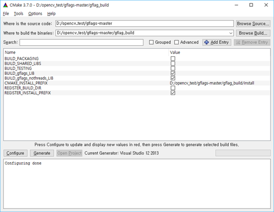 [OpenCV] How to build OpenCV3.1 with opencv_contrib (sfm module 사용하기 ...