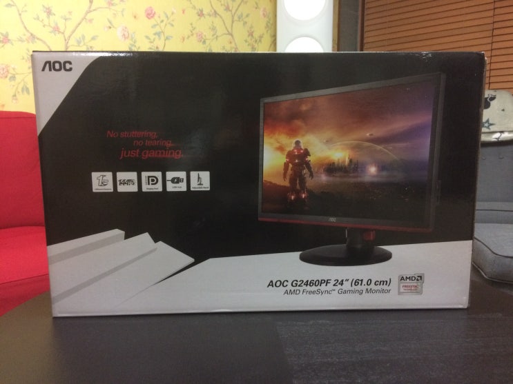 [리뷰]144Hz 전성시대!알파스캔 AOC G2460 프리싱크 게이밍 모니터 : 네이버 블로그