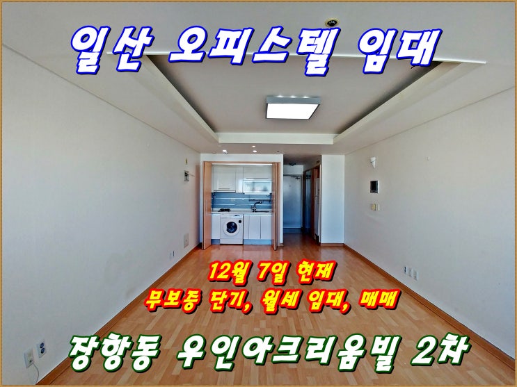 일산 오피스텔 임대 장항동 우인아크리움빌 2차 12월 단기 월세 매매 시세 네이버 블로그