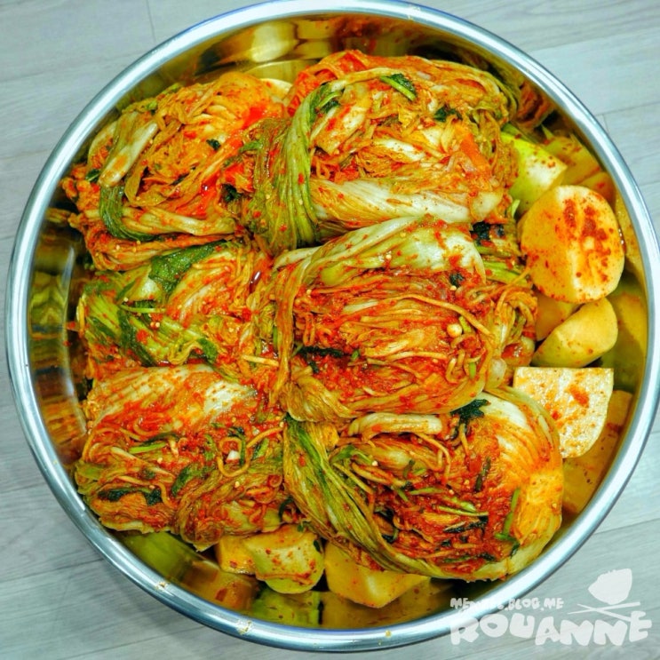 강원도 고랭지 절인배추로 맛있는 김장김치 담그는법 25포기 네이버 블로그