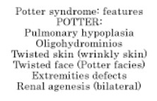 Potter syndrome : 네이버 블로그