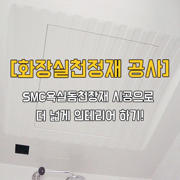 화장실천정재 공사 Smc욕실돔천장재 시공으로 더 넓게 인테리어 하기 네이버 블로그