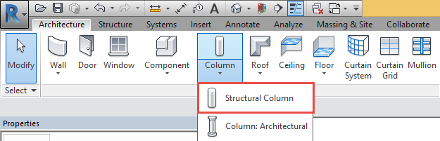 레빗(revit) 경사 기둥(slanted column) 생성하기 : 네이버 블로그