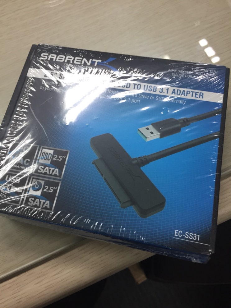 Sabrent 2.5" sata hard drive / ssd to usb 3.1 adapter : 네이버 블로그