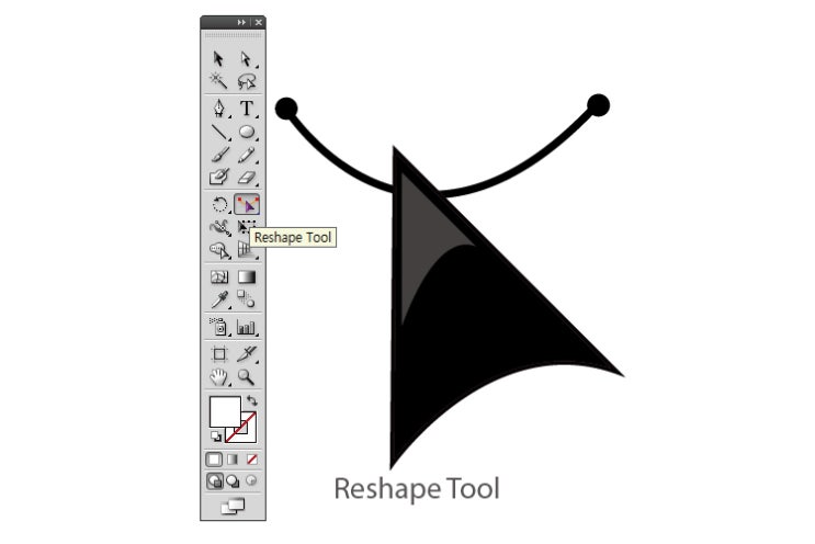 일러스트레이터기초 모양 변경 도구 Reshape Tool : 네이버 블로그