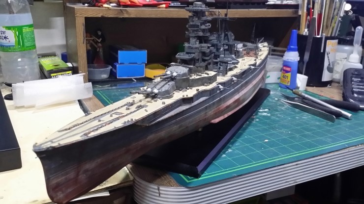 1/350 Aoshima Kongo 1944 Flyhawk #04 함포, 연돌, 마스트 : 네이버 블로그