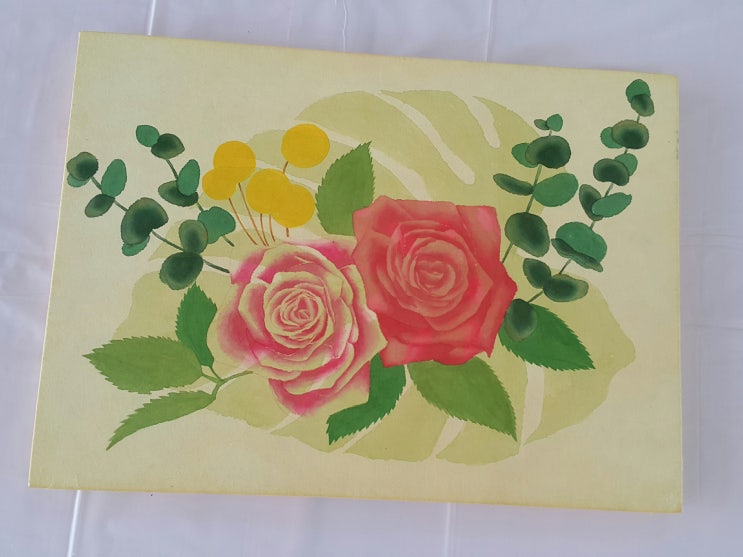 부산민화추천 채색화배우기장미그리기한국화장미그리기양산민화부산취미미술부산민화배우기부산민화그리기부산취미미술현대민화