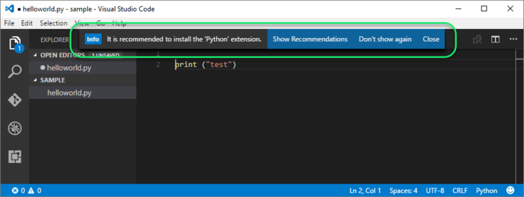 Visual Studio Code에서 Python 개발 환경 구성 : 네이버 블로그