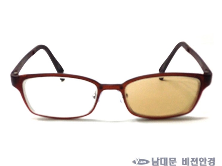 브라운 사각 울템안경에 다가스 브라운 변색 선글라스 도수넣기 안산 사동 서울 남대문 비젼 안경원 네이버 블로그