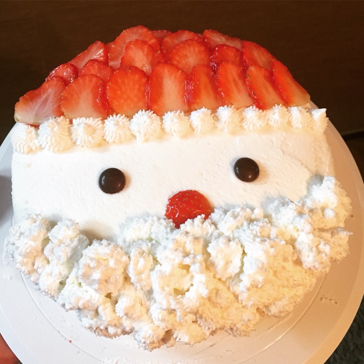 크리스마스 케이크 만들기/산타케이크 : 네이버 블로그