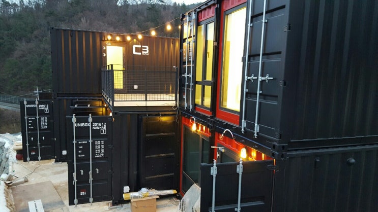 컨테이너 펜션 투민펜션2호점이색펜션73voyage 네이버 블로그