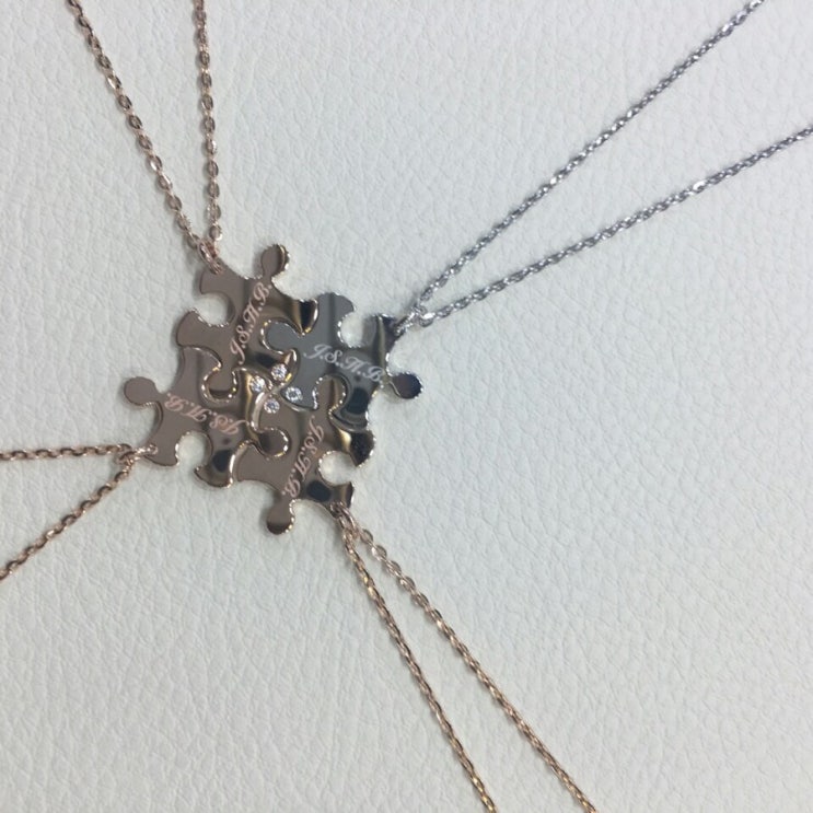 우정 목걸이 의미있고 이쁜 퍼즐목걸이 : 네이버 블로그