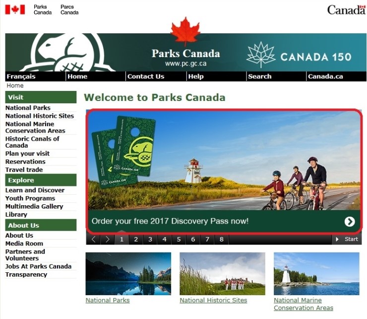 2017캐나다국립공원 무료입장 디스커버리패스 신청하기 : 네이버 블로그
