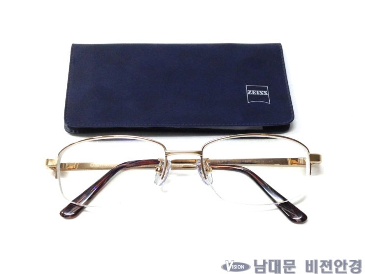 로세티 R 9507 골드 티타늄안경에 고도근시 칼자이스 P 퓨어 누진다초점렌즈 도수넣기 안산 사동 서울 남대문 비젼 안경원