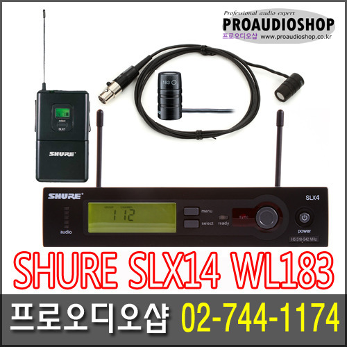 SHURE SLX14 WL83 / 슈어 SLX14 WL183 / SLX14 WL83 / (SLX1,SLX4,WL183 ...