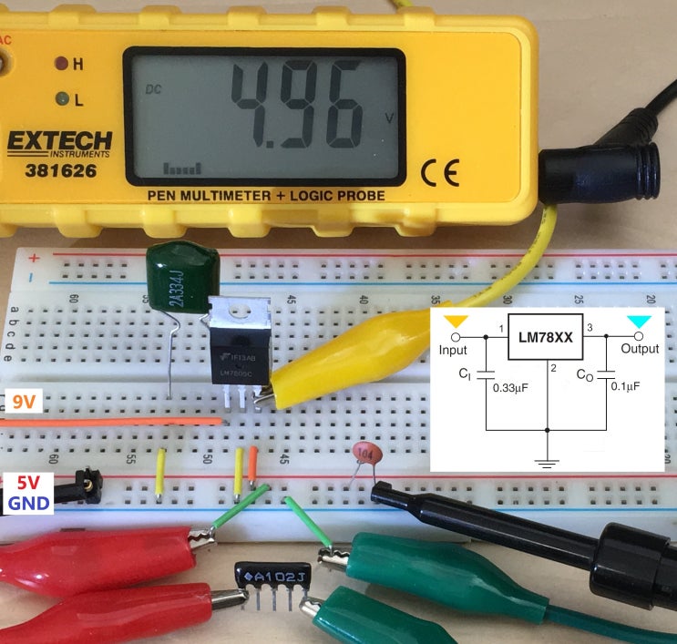 LM7805(7805) 5V 레귤레이터의 동작 : 네이버 블로그