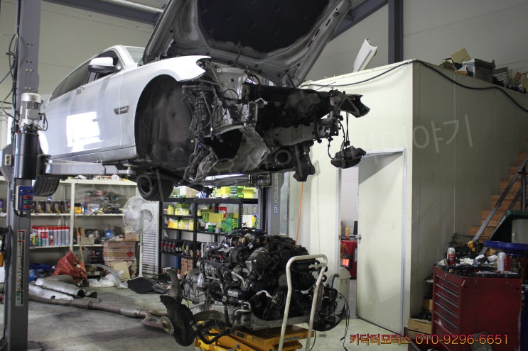bmw f01 f02 750Li차량 N63 엔진오일 연소 소모로 엔진탈거 수리작업2 (1086) : 네이버 블로그