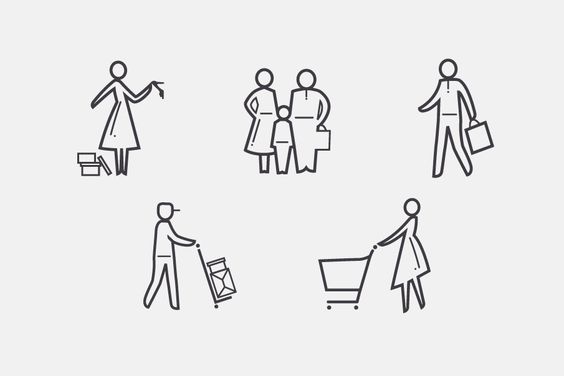 사람 픽토그램, 사람 아이콘 디자인 : 네이버 블로그