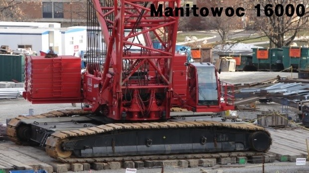 크롤러크레인(앵글크레인) MANITOWOC 1600 400톤 450톤 규모 소개 : 네이버 블로그