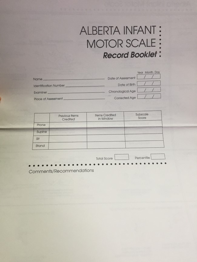 Alberta Infant Motor Scale(AIMS) 들어보셨나요? : 네이버 블로그