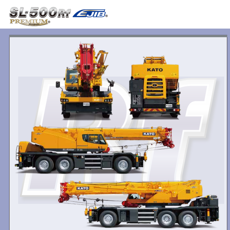 SL-500Rf 50톤 크레인 ,50톤 크레인제원표 : 네이버 블로그