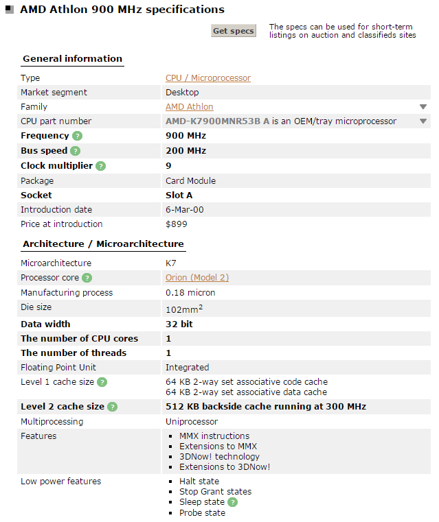 구형 CPU AMD CPU Slot A K7 CPU 900mhz (오리온 코어) : 네이버 블로그