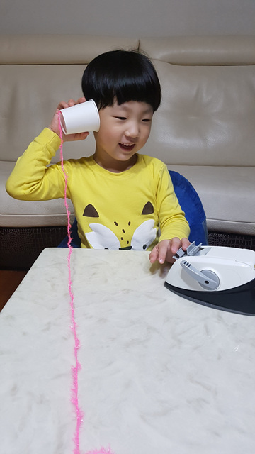 아이와 과학놀이 실 전화기로 소리전달에 대해 알아요 네이버 블로그