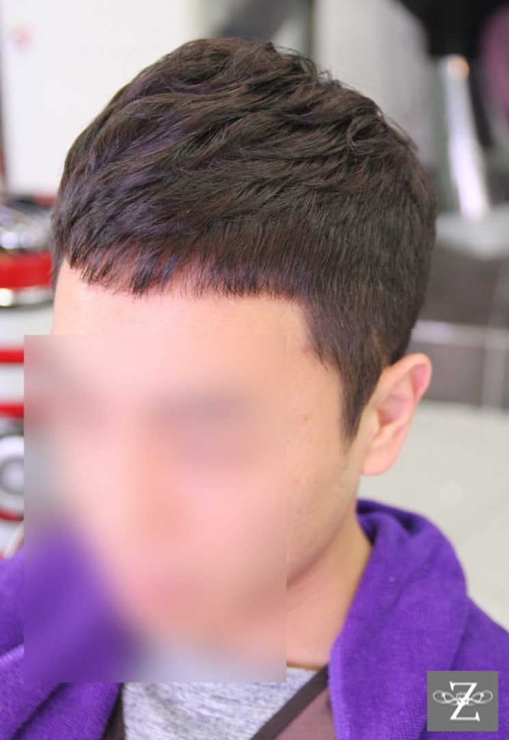 짧은머리 남자 다운펌 뜨는머리 해결방법 네이버 블로그