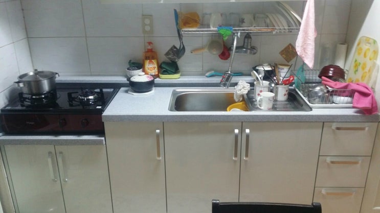 안성 공도 진사리 우림아파트 22평 씽크대 싱크대 하부장 교체 인조대리석 하이그로시문짝 챠밍씽크 챠밍싱크 차밍씽크