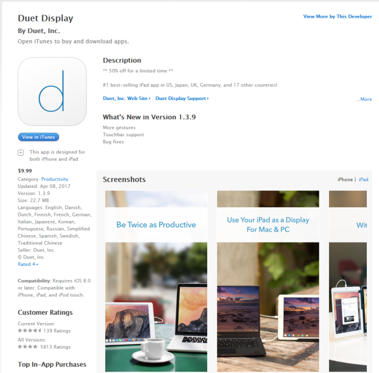 Duet Display - 오래된 아이패드를 모니터로 만들어보자! : 네이버 블로그