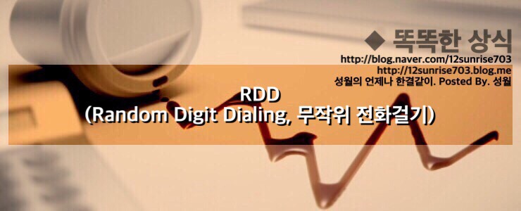 RDD (Random Digit Dialing, 무작위 전화걸기) : 네이버 블로그