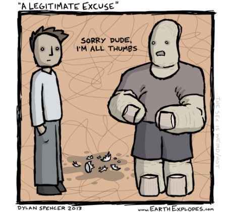 비키 한줄영어│똥손은 영어로? be all thumbs : 네이버 블로그