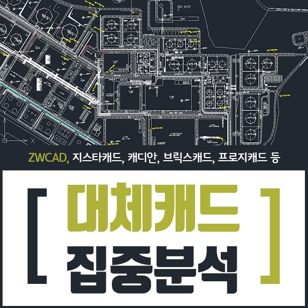 오토캐드autocad 대안캐드 추천 Zwcad 지스타캐드gstarcad 캐디안cadian 브릭스캐드 프로지