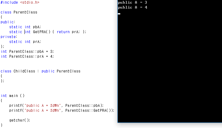 [C/C++] static 멤버의 상속 : 네이버 블로그