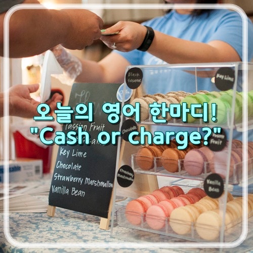 오늘의 영어한마디 'Cash or charge?' : 네이버 블로그
