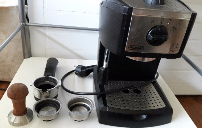 [일상/커피] 드롱기 DeLonghi EC-155 커피머신 & 위즈웰 그라인더 : 네이버 블로그