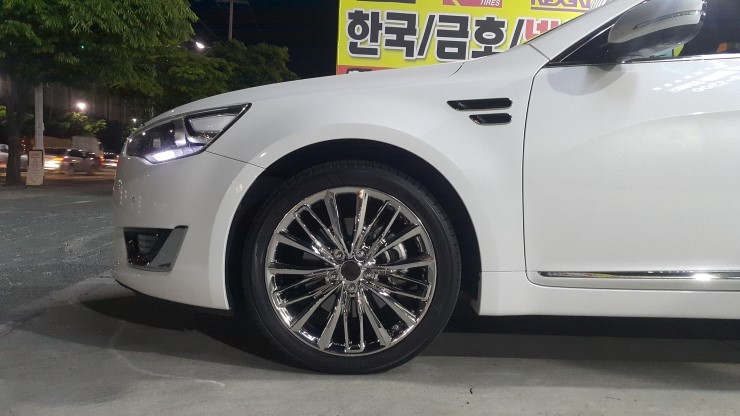 대구 올뉴k7 그랜져ig 19인치 순정휠타이어 스퍼터링 크롬 인치업245 40 19 마제스티 솔루스 장착 휠타이어 전문