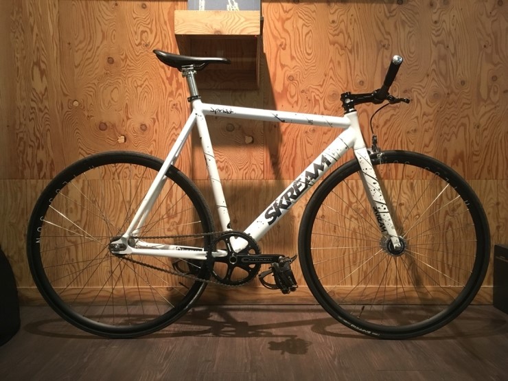 SKREAM SPRINT V2 WHITE CUSTOM FIXED GEAR BIKE (스크림 스프린트 V2 화이트 커스텀 ...