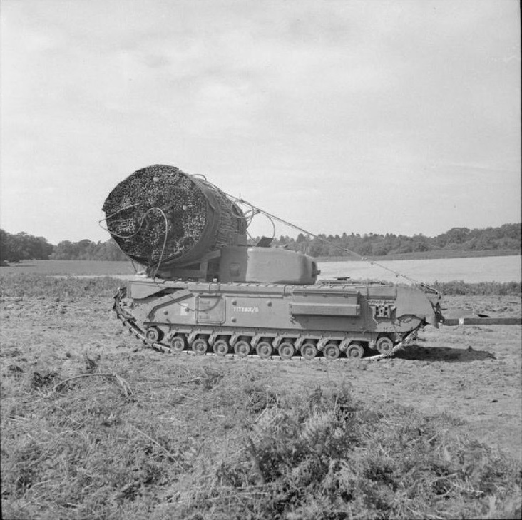 나무꾼 스타일의 영국군 처칠 AVRE 박격포 전차 -Woodcutter style British Army Churchill ...