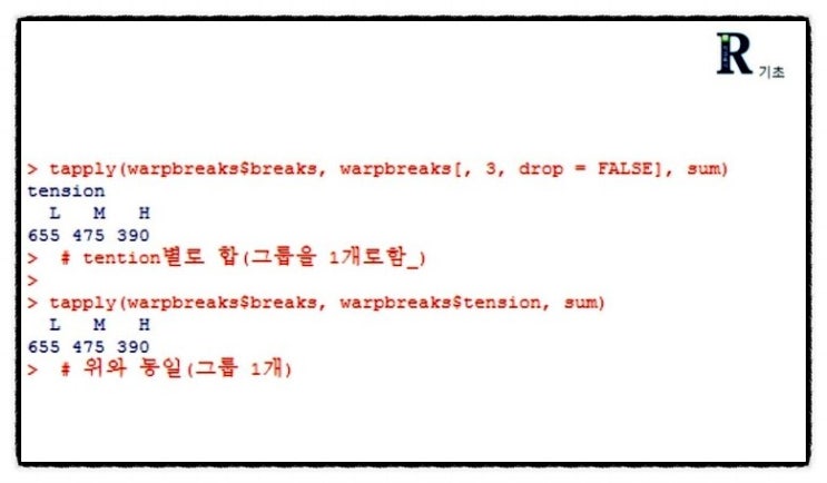 # 31 ] R 공부 : tapply 함수 : 네이버 블로그
